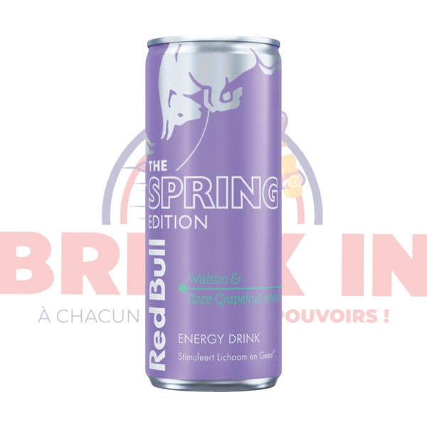 Red Bull Spring Édition Walstro & Roze Grapefruit Smaak – Break-in